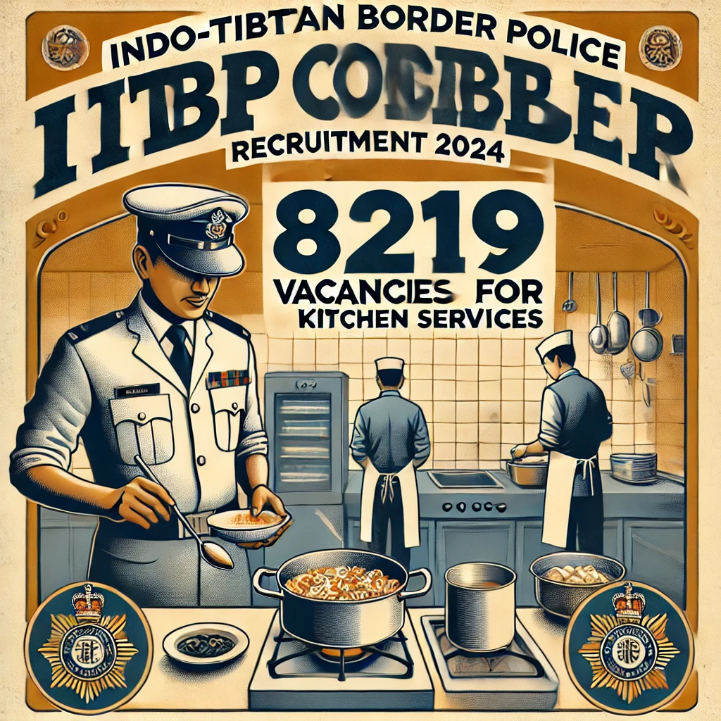 ITBP Constable Recruitment 2024: 819 Kitchen Services Vacancies Open ...